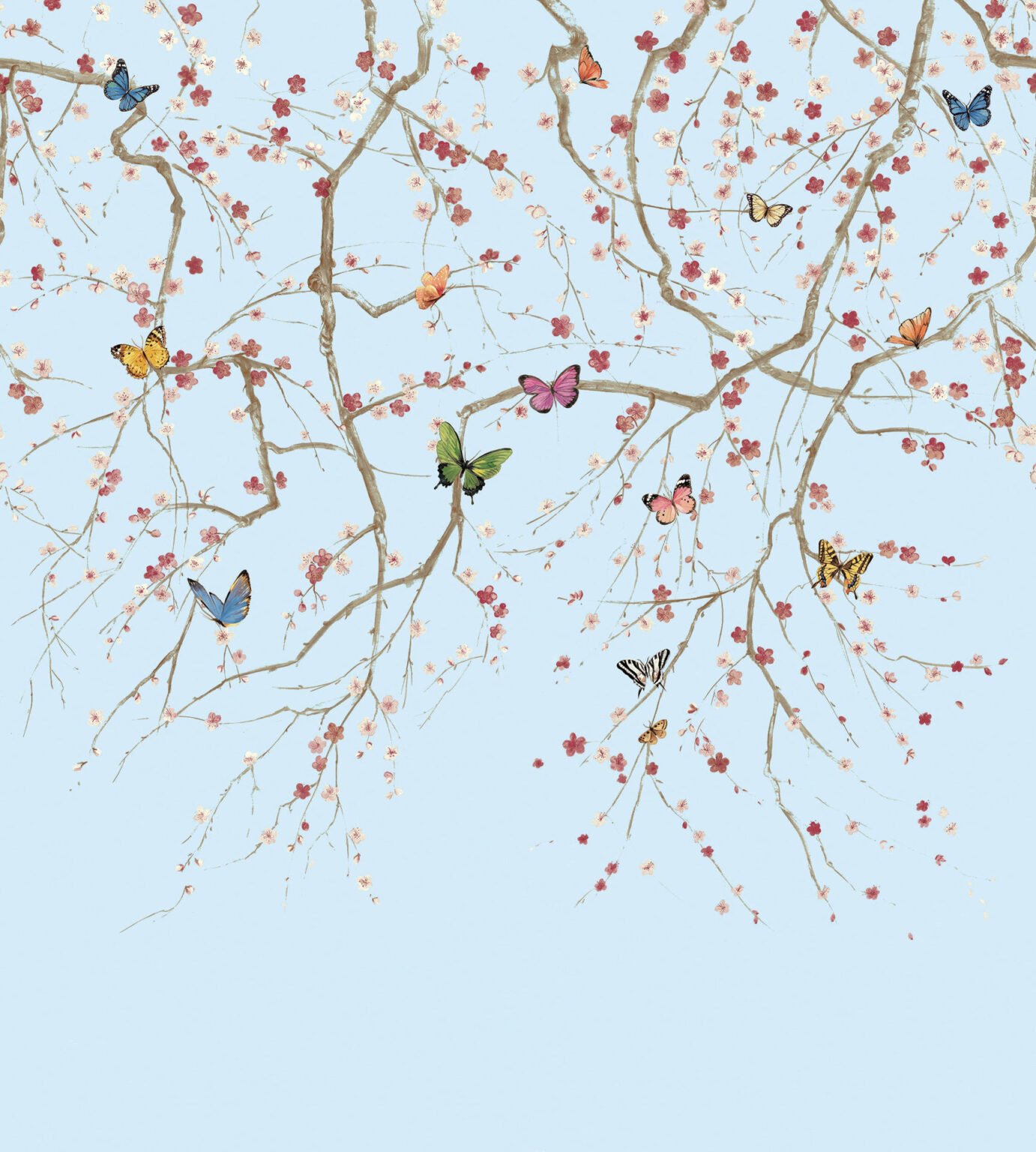 🏡 Butterfly Delight - Sky Blue | Blues Animals, Birds and Insects ...