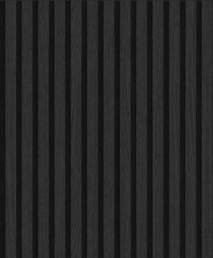 Afra Stripe Wallpaper by Wow - Modern in Charcoal with Black - Houston ...